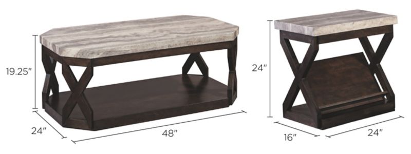 Radilyn Contemporary Occasional Table Set of 3 | Raymour & Flanigan ...