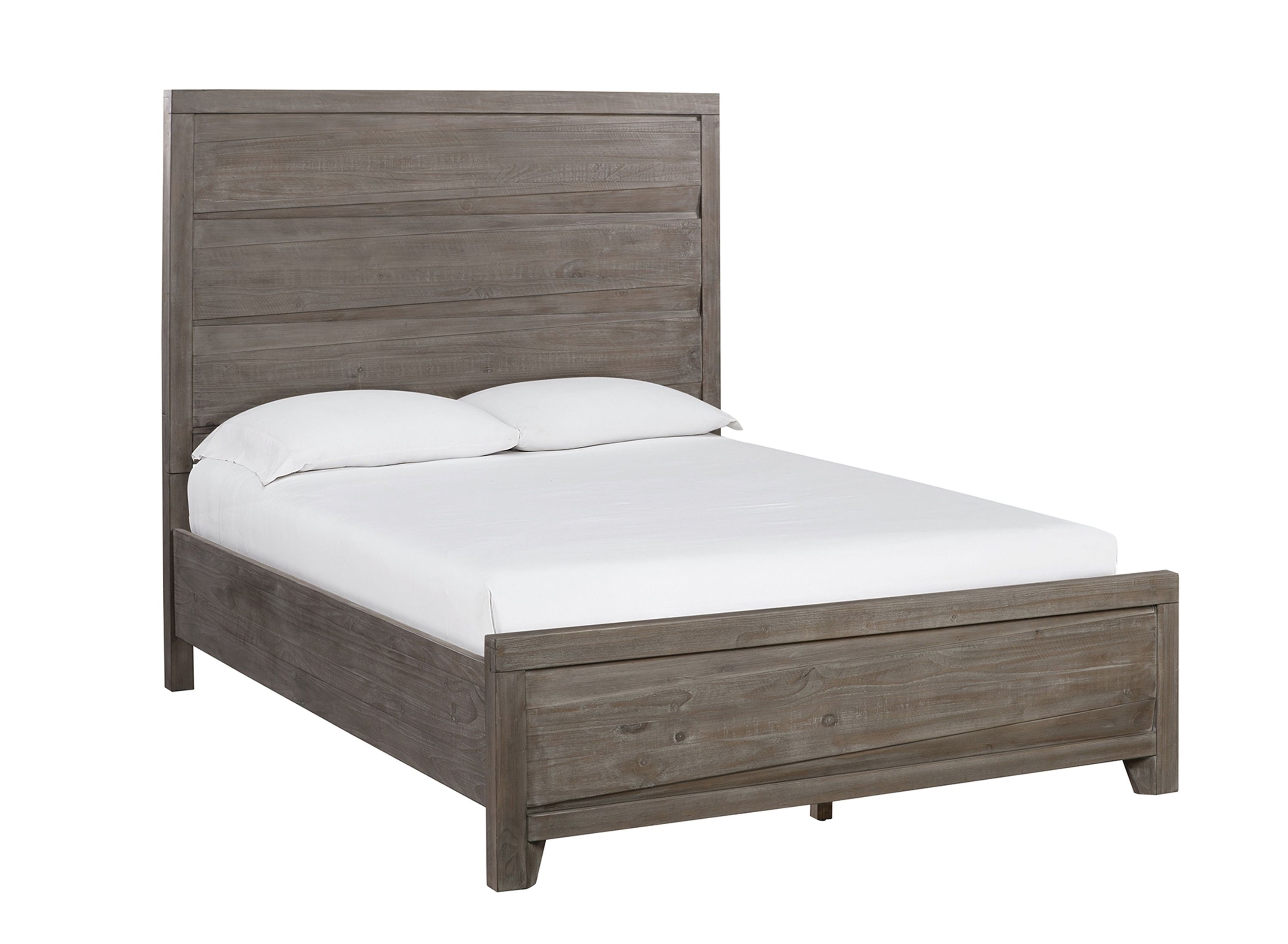 Hearst Solid Wood Full-Size Panel Bed | Raymour & Flanigan