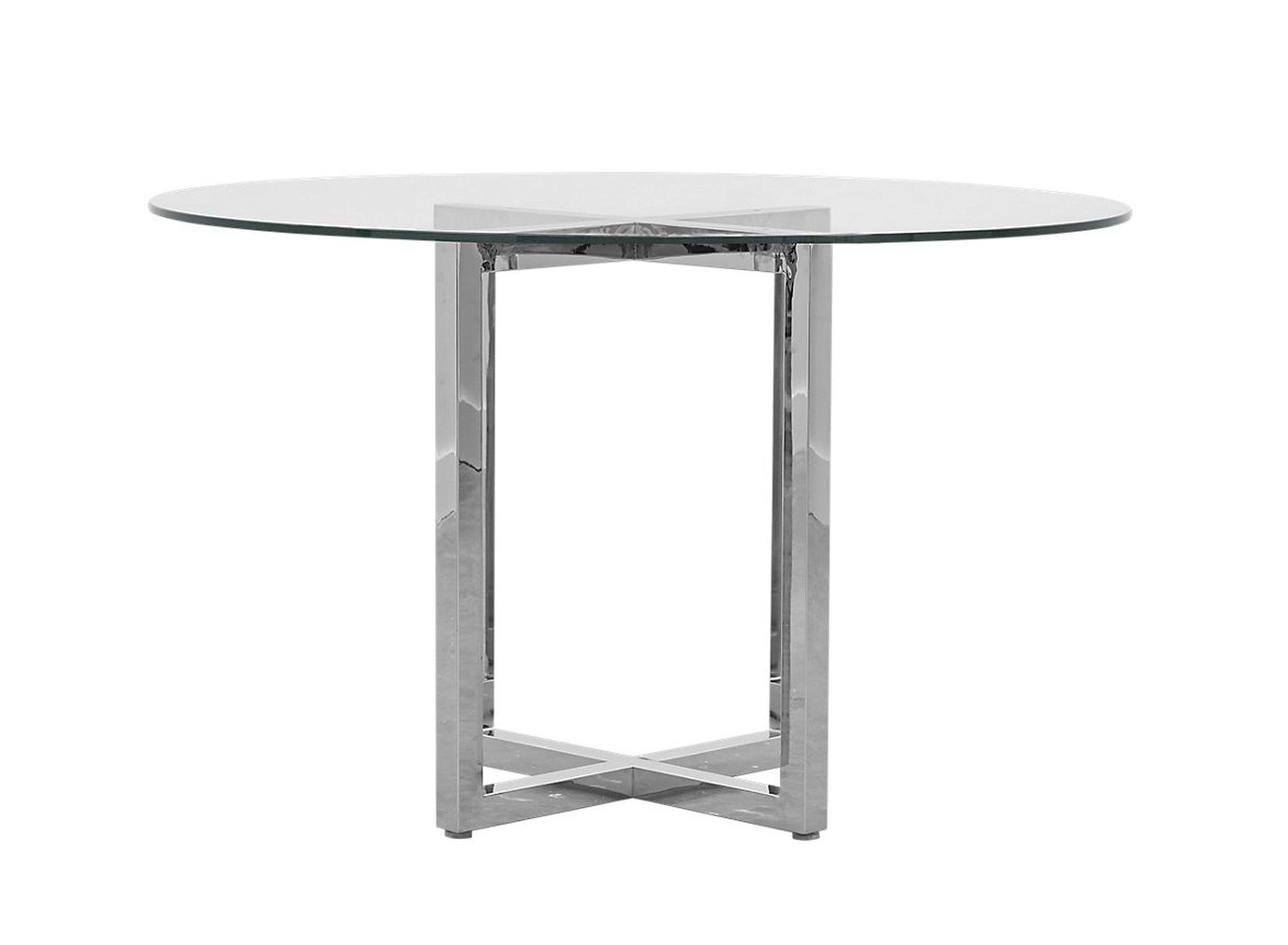 Amalfi Round Glass Counter-Height Dining Table | Raymour & Flanigan