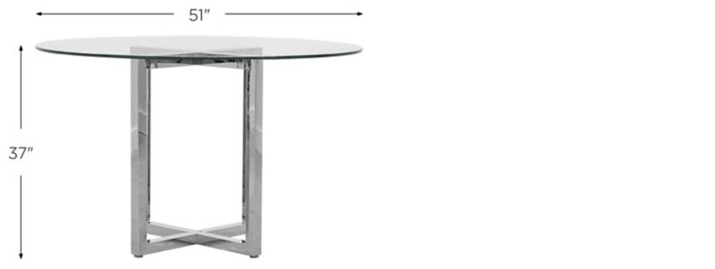 Amalfi Round Glass Pub Table | Raymour & Flanigan