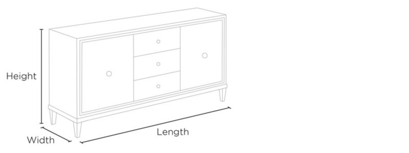 Glendale Estates 3 Drawer Buffet Server | Raymour & Flanigan