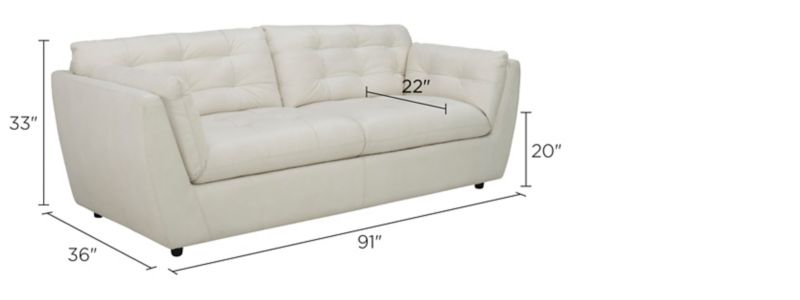 Damar Leather Sofa | Raymour & Flanigan | Raymour & Flanigan