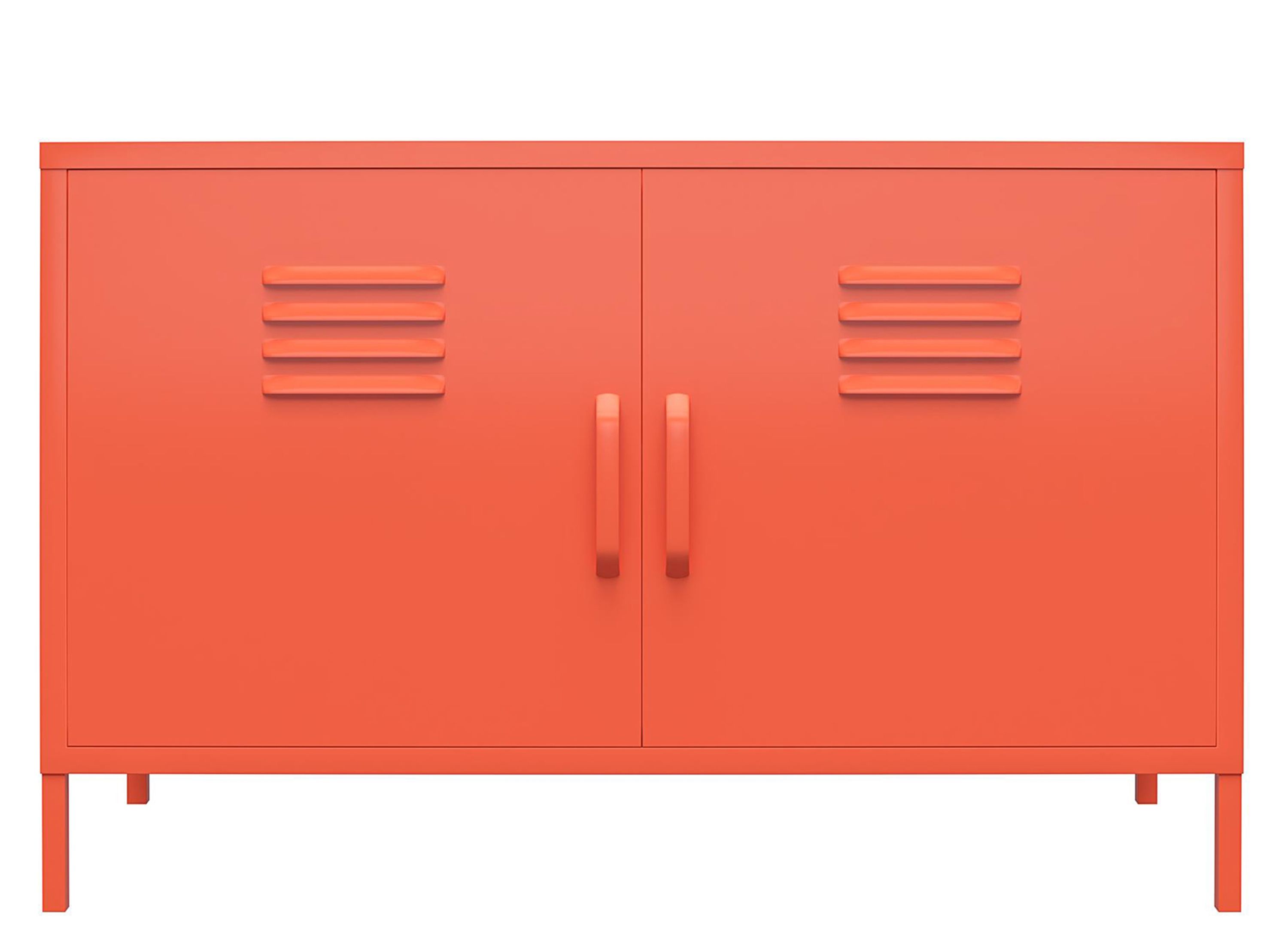 Novogratz Cache Two Door Metal Locker Accent Cabinet | Raymour & Flanigan