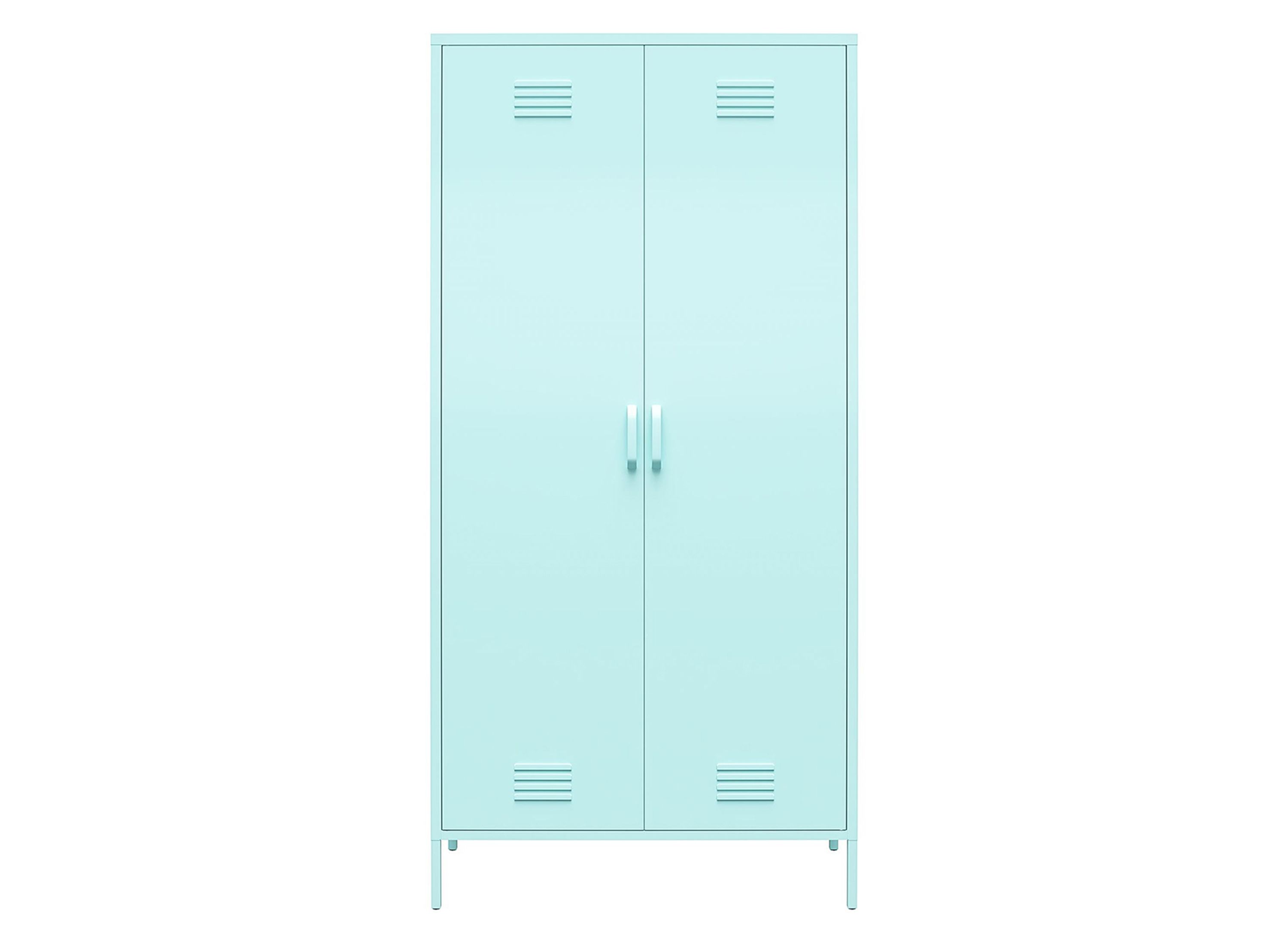 Novogratz Cache Tall Two Door Metal Locker Cabinet | Raymour & Flanigan