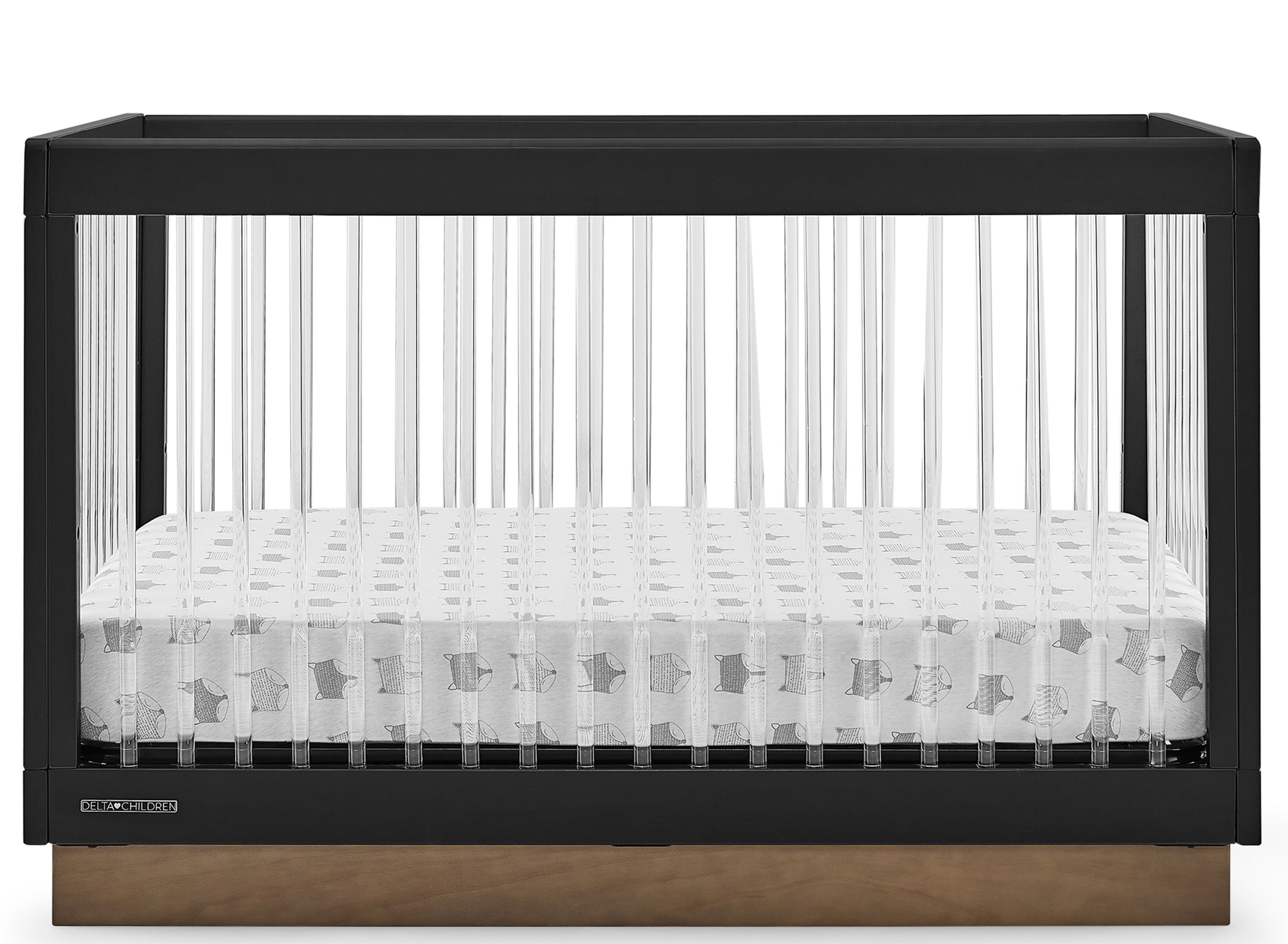 James Acrylic 4-in-1 Convertible Crib By Delta Children | Raymour ...