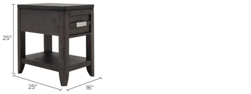 Adir Rectangular Chairside Table | Raymour & Flanigan