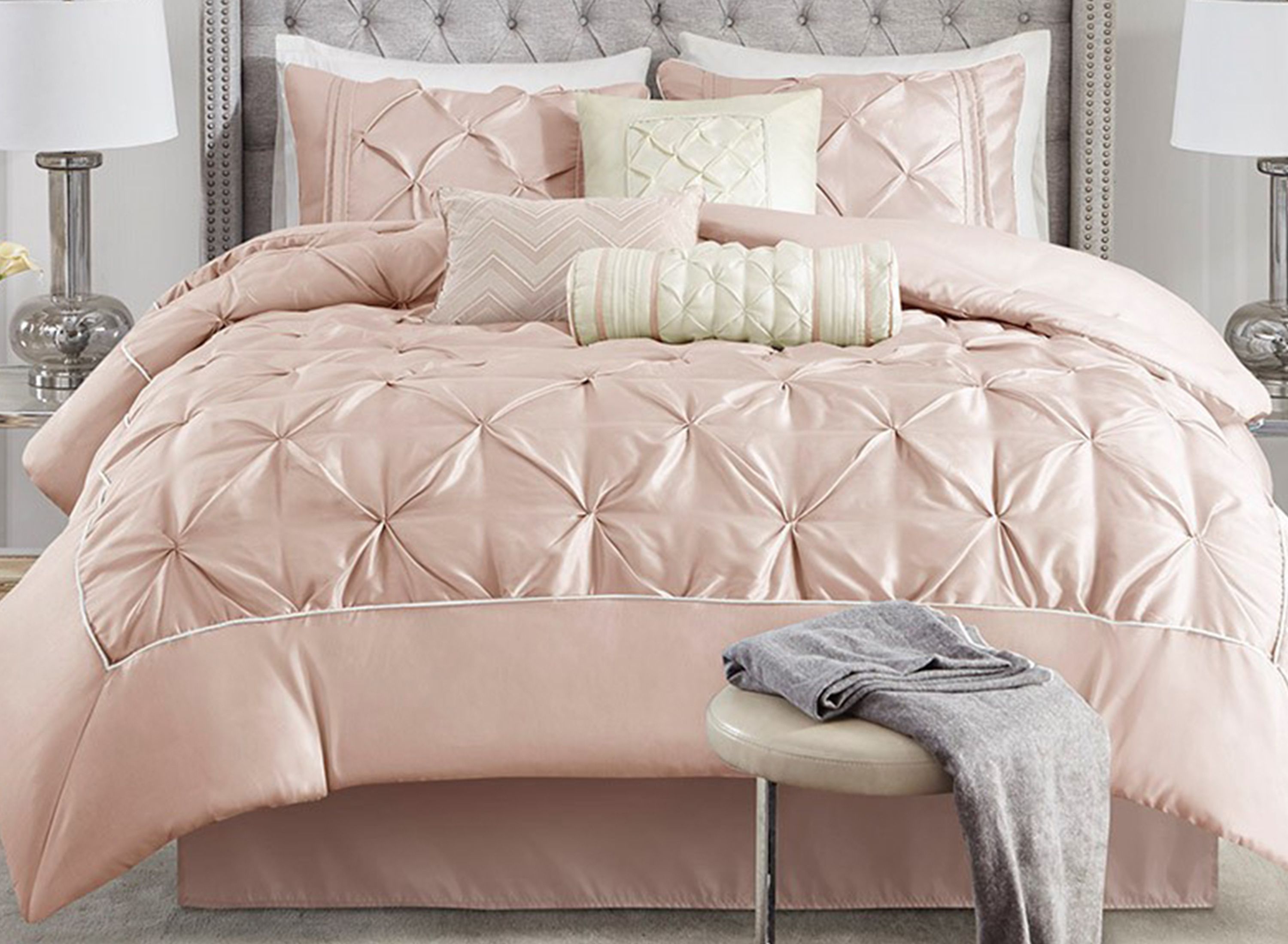 Laurel Cal King 7 Pc. Comforter Set | Raymour & Flanigan