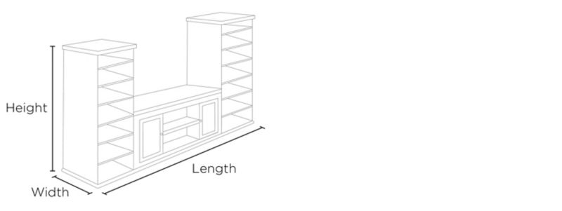 Magnolia Park 2-pc. Entertainment Center | Raymour & Flanigan