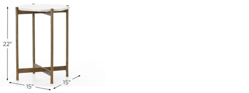 Adair Round Side Table | Raymour & Flanigan