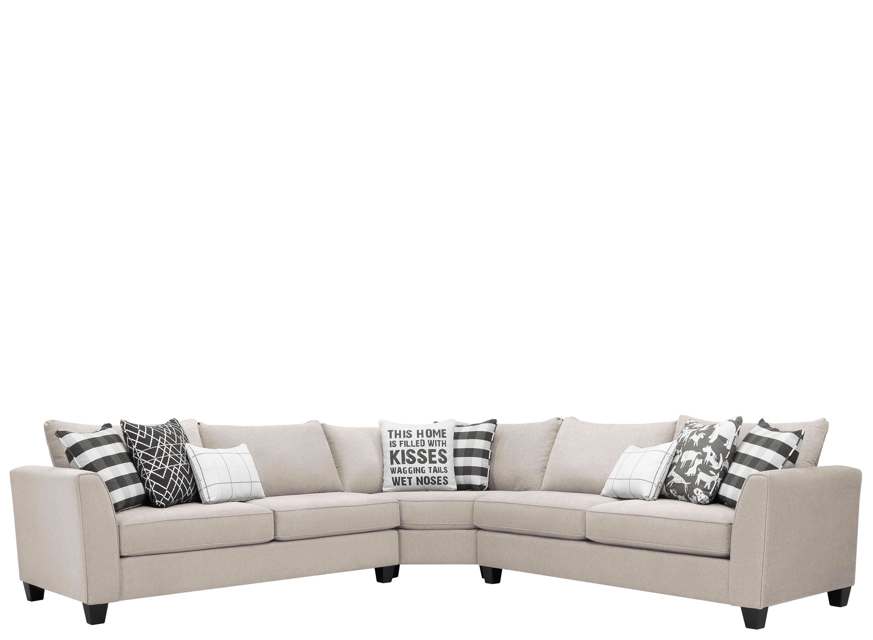 Daine 3-pc... Sectional Sofa | Raymour & Flanigan