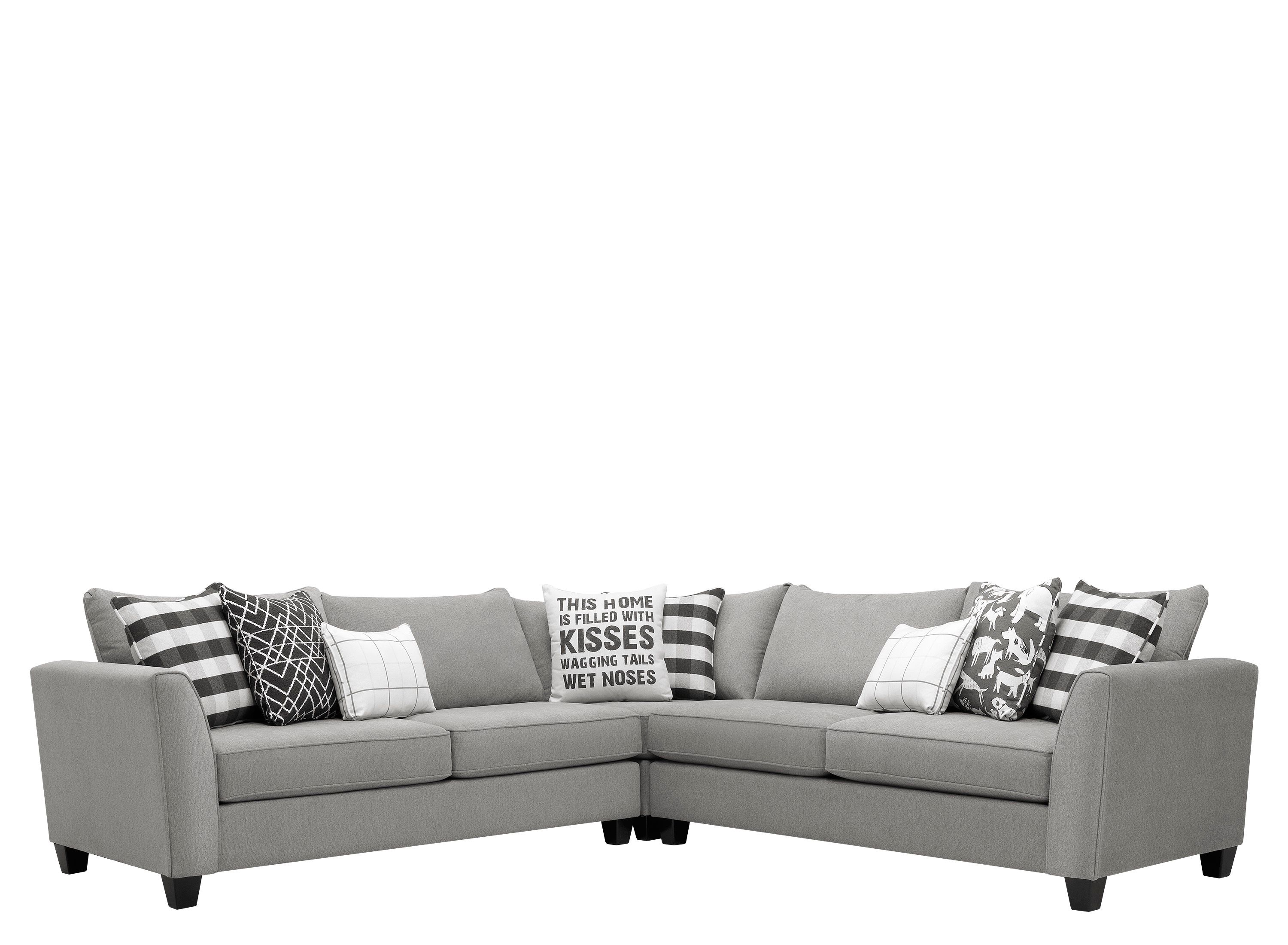Daine 3-pc... Sectional Sofa | Raymour & Flanigan