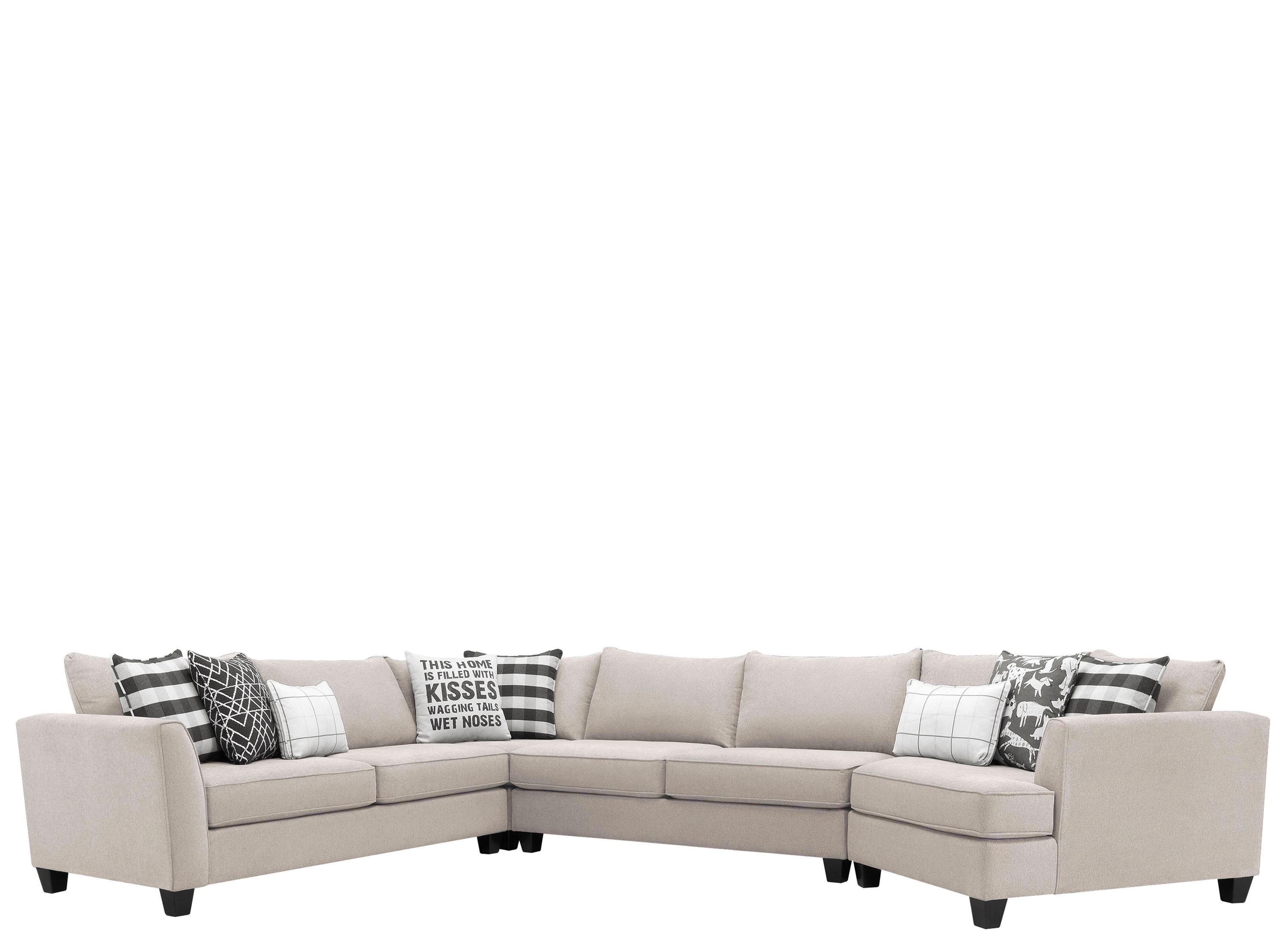 Daine 4-pc. Sectional Sofa | Raymour & Flanigan