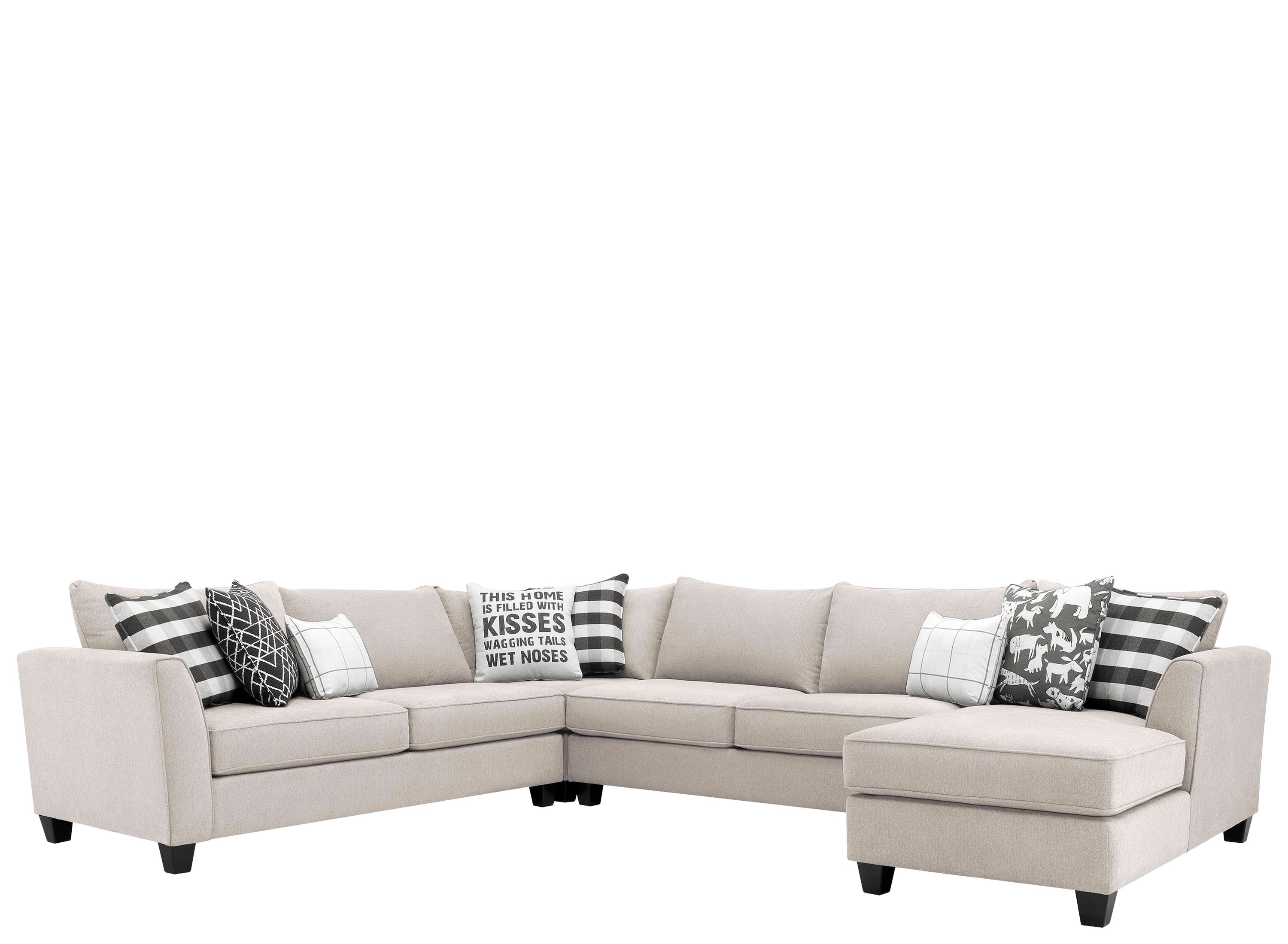 Daine 4-pc. Sectional Sofa | Raymour & Flanigan