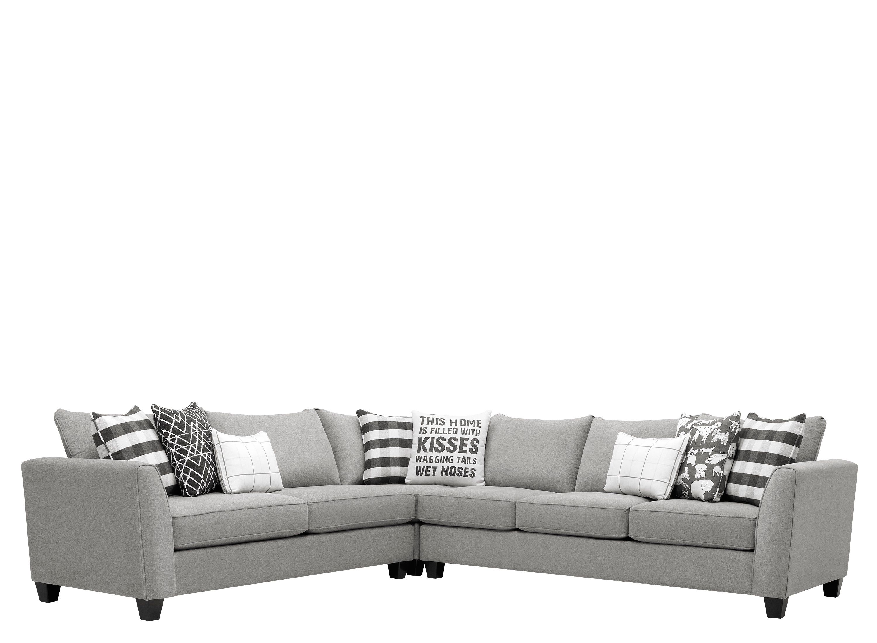 Daine 3-pc... Sectional Sofa | Raymour & Flanigan