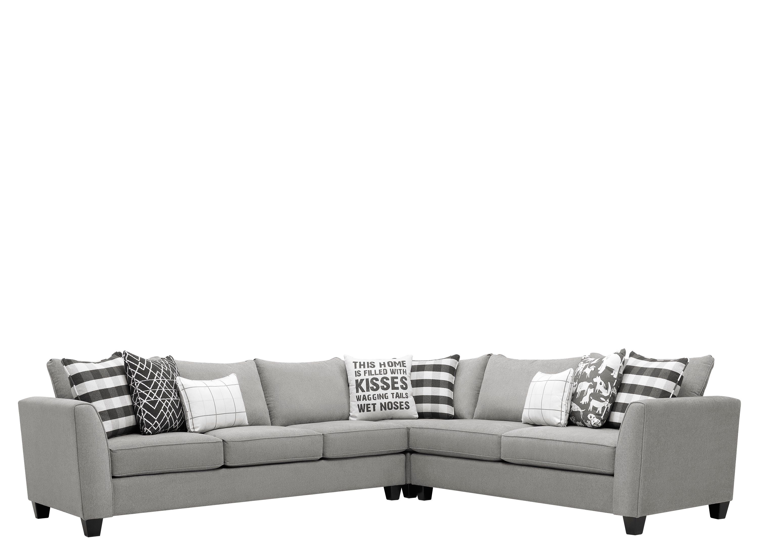 Daine 3-pc... Sectional Sofa | Raymour & Flanigan