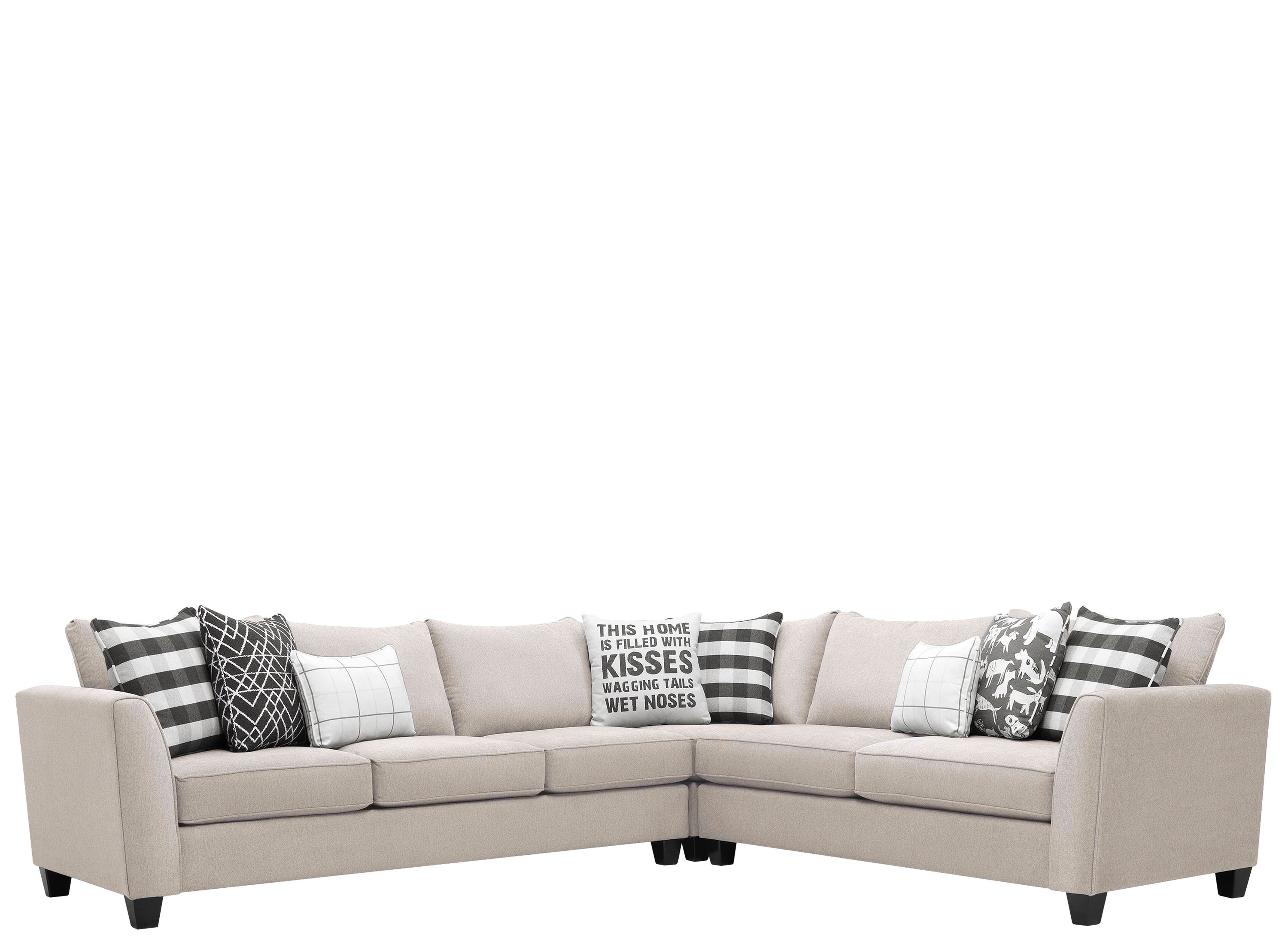 Daine 3-pc. Sectional Sofa | Raymour & Flanigan