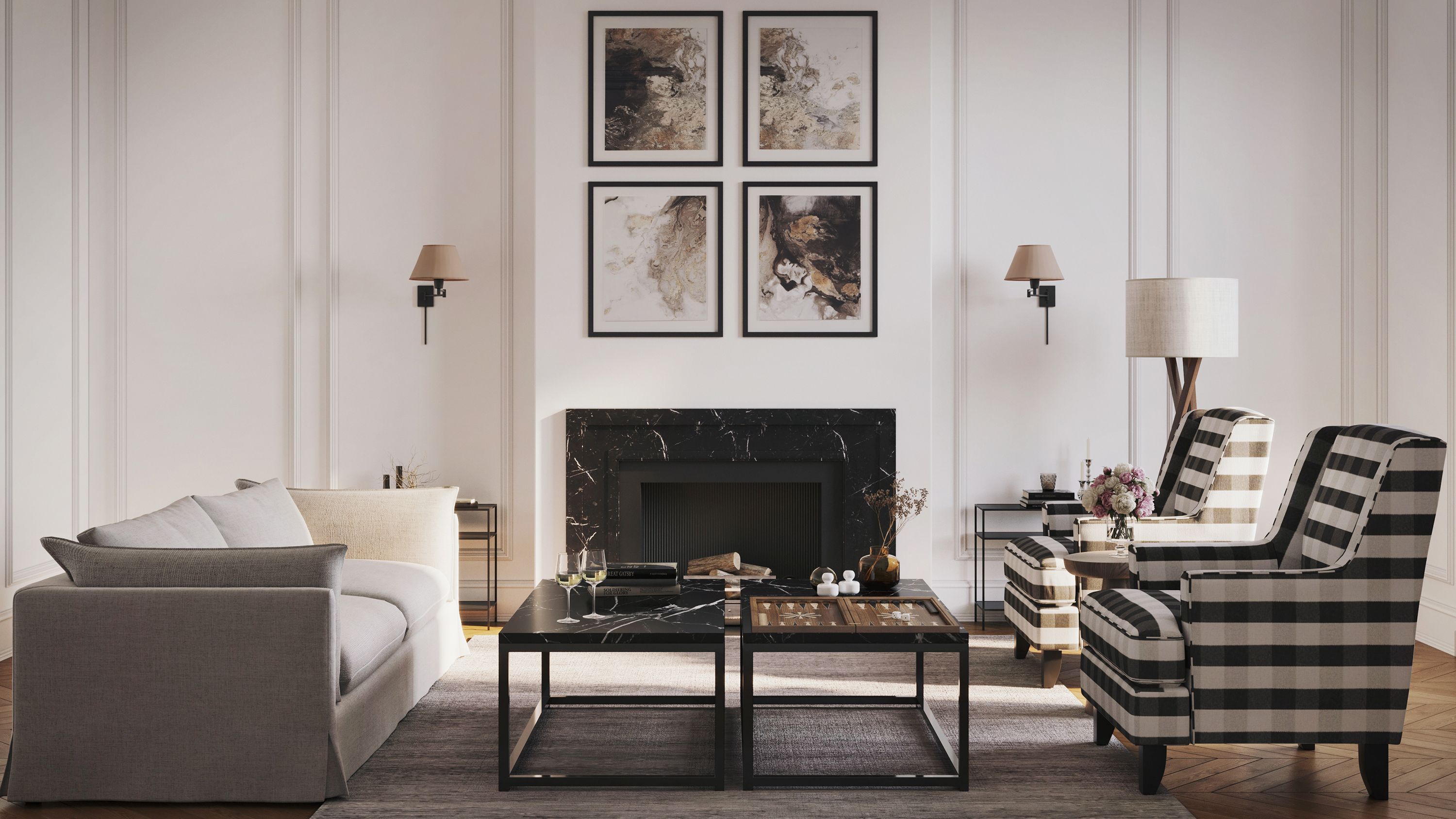 Hallwood Wall Art Set | Raymour & Flanigan | Raymour & Flanigan