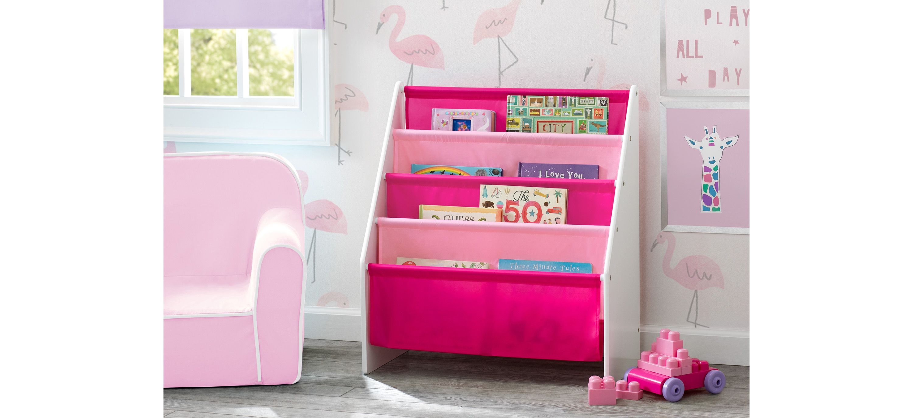 Sling Book Rack Bookshelf by Delta Children | Raymour & Flanigan