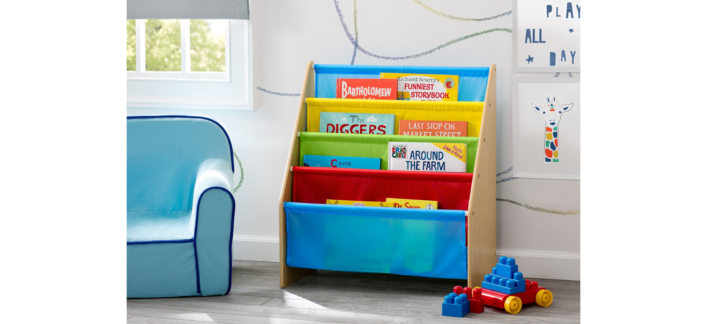 Sling Book Rack Bookshelf by Delta Children | Raymour & Flanigan