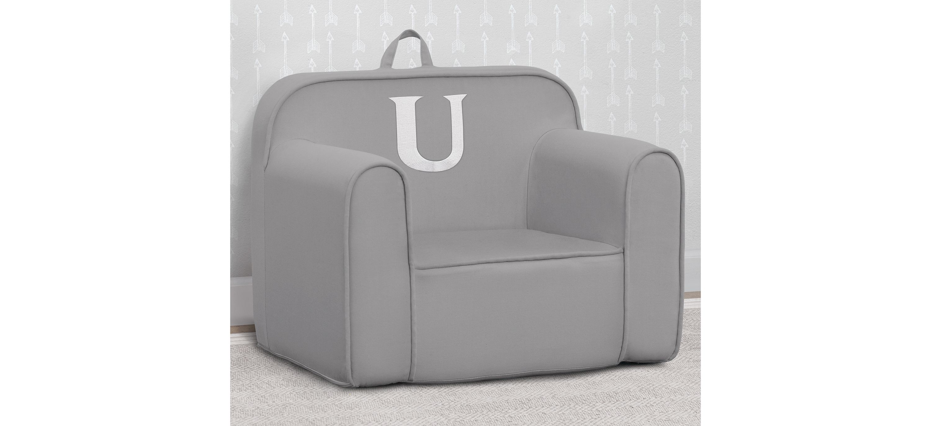 Cozee Monogrammed Chair Letter "U" | Raymour & Flanigan