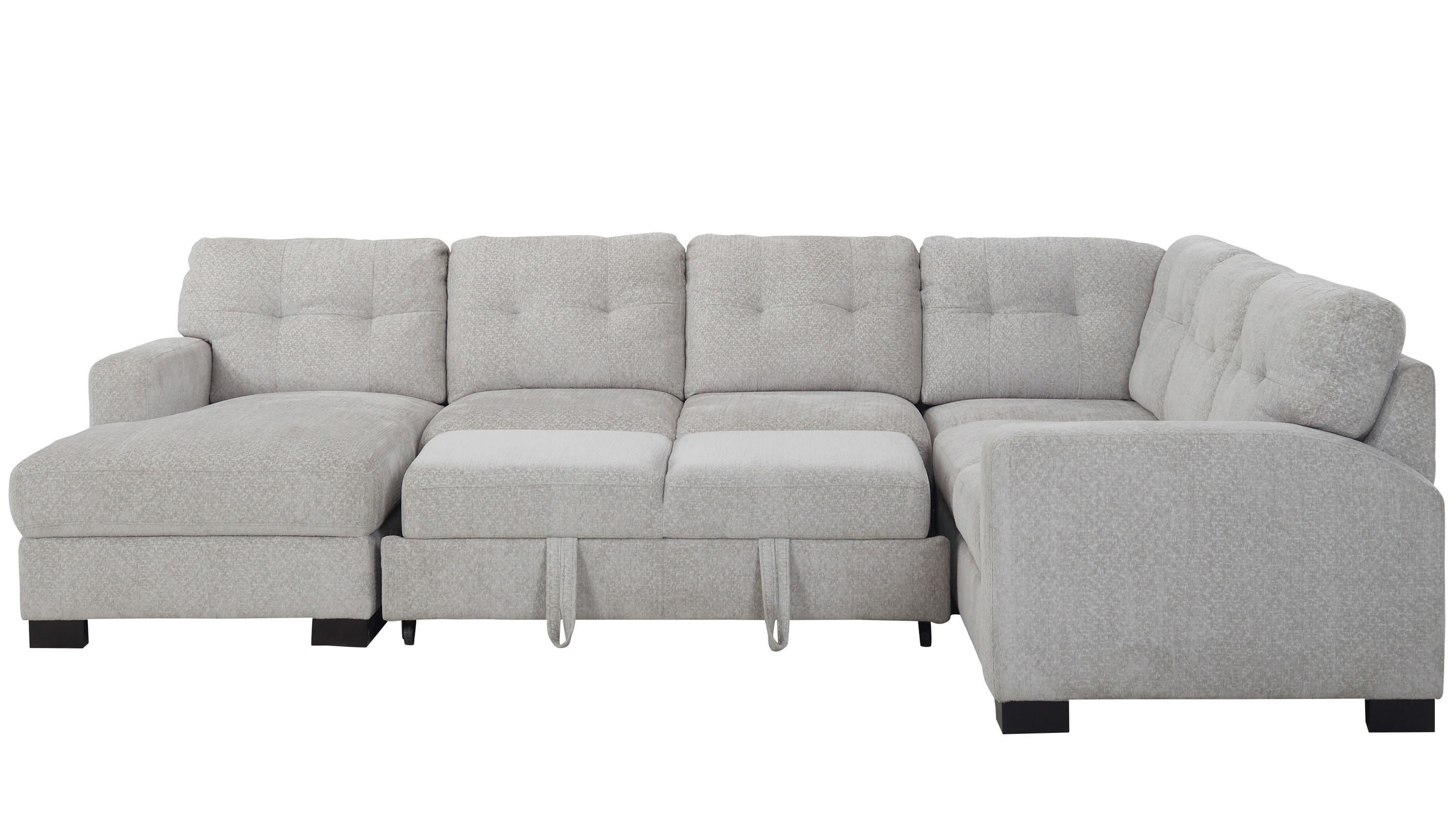 Pierce 4-pc. Sectional w/ Pop Up Sleeper | Raymour & Flanigan