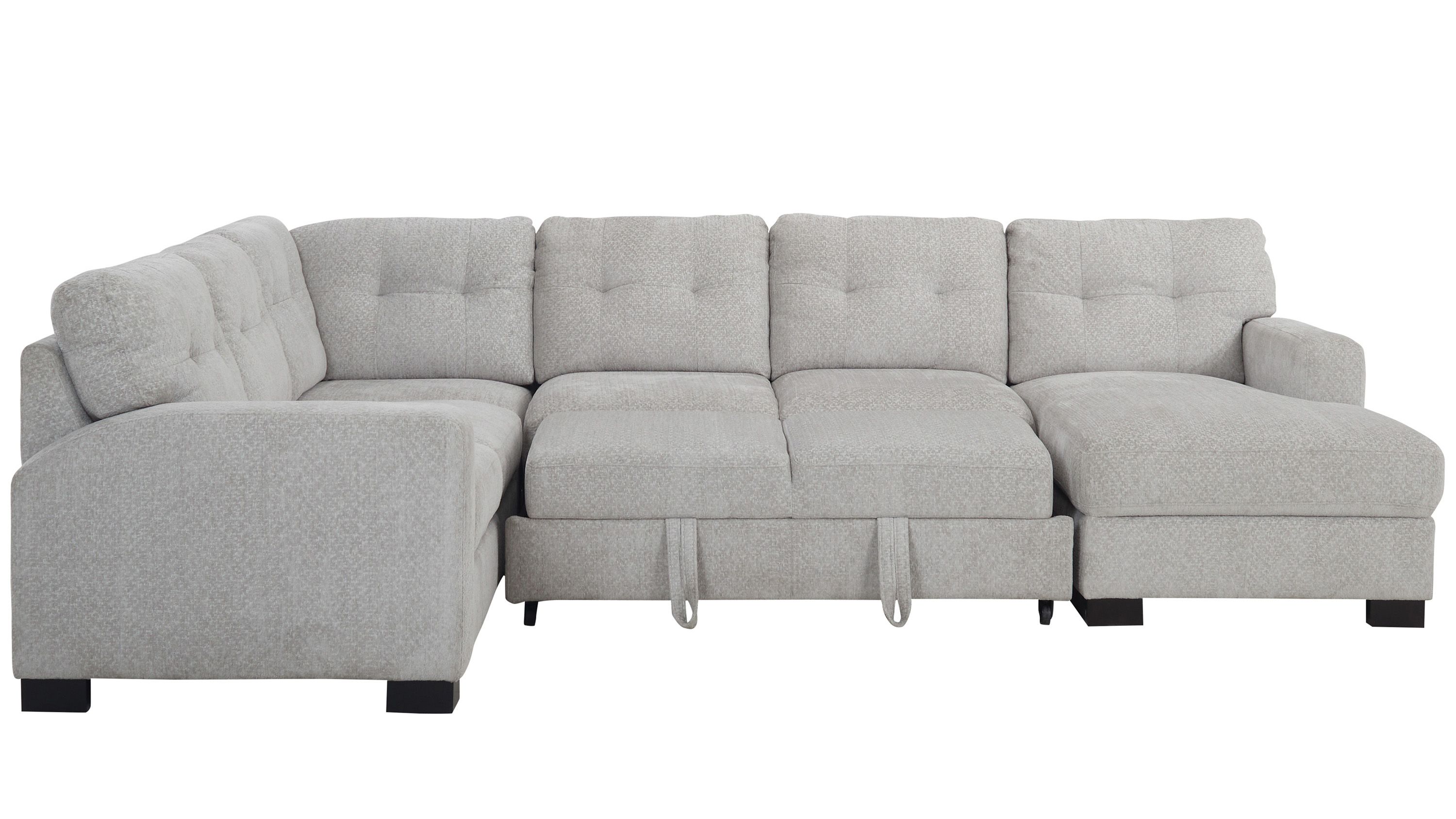 Pierce 4-pc. Sectional w/ Pop Up Sleeper | Raymour & Flanigan