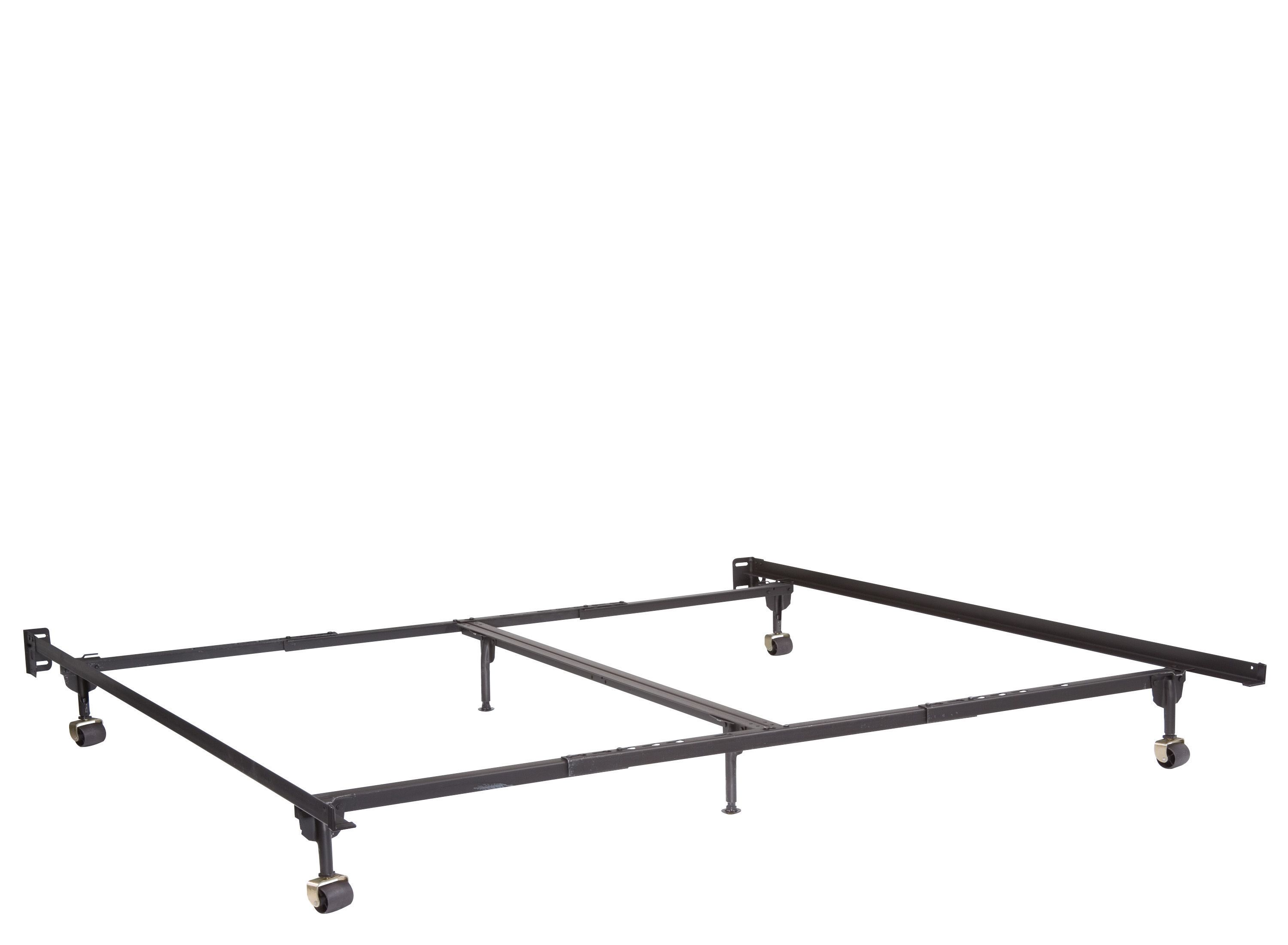 Queen/King Bed Frame w/ Casters | Raymour & Flanigan