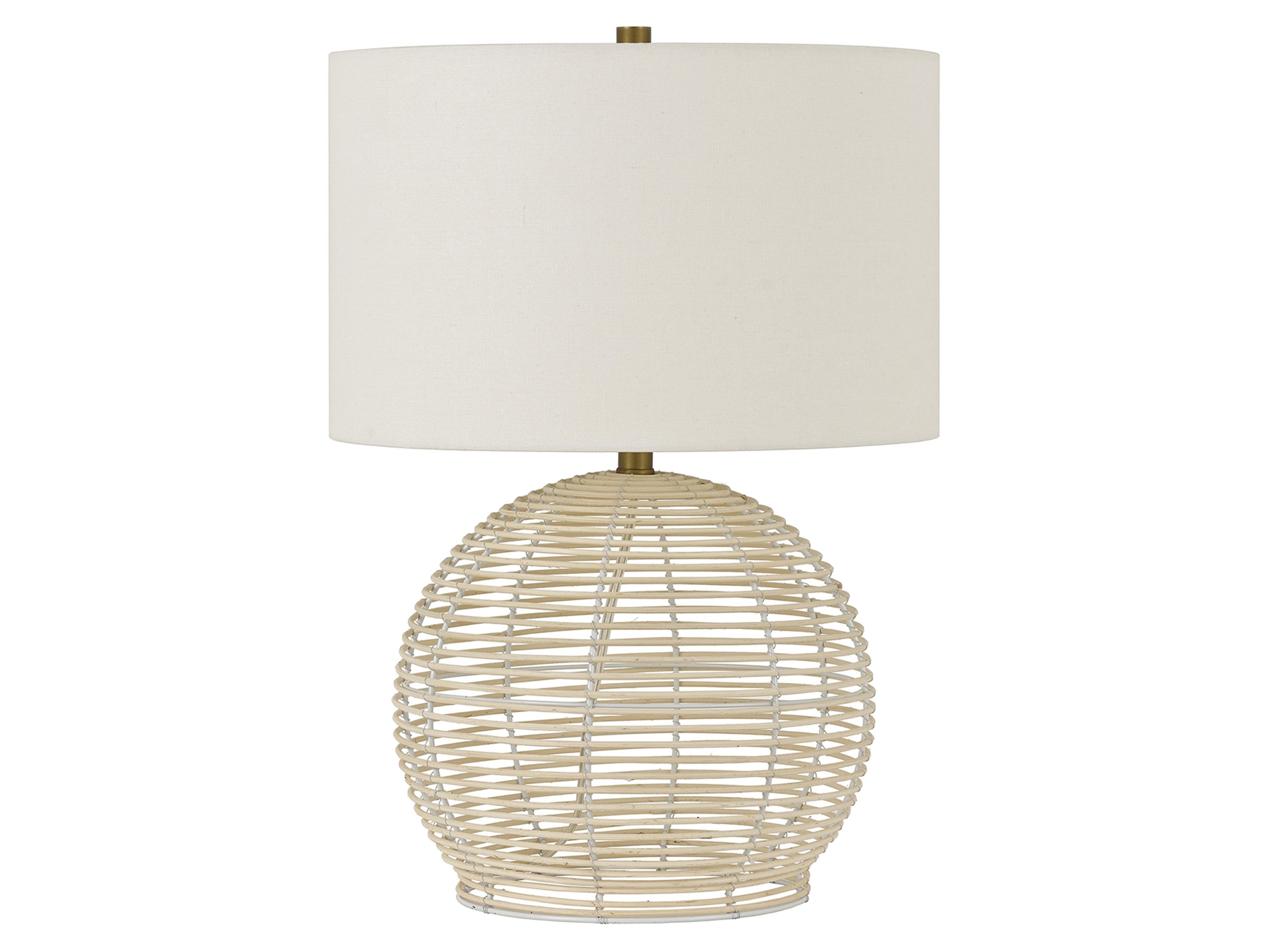 Phobos Rattan Table Lamp | Raymour & Flanigan | Raymour & Flanigan