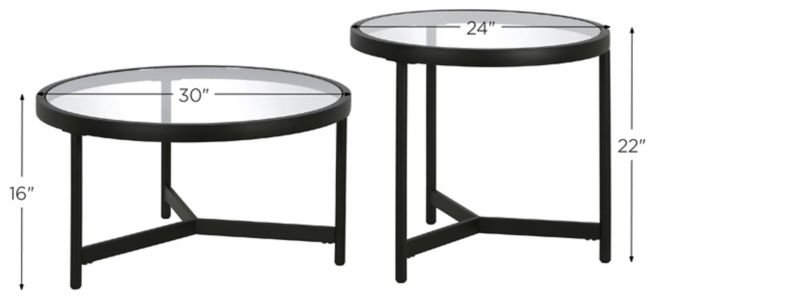 Ariel Two-Piece Coffee Table Set | Raymour & Flanigan