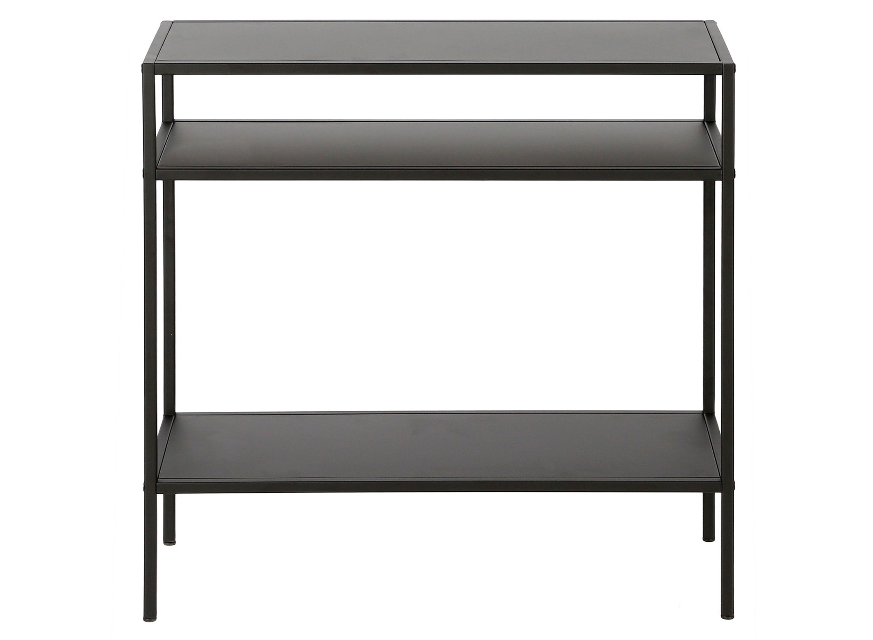 Ricardo Rectangular Side Table with Metal Shelves | Raymour & Flanigan
