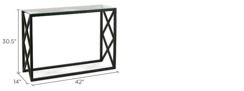 Doreen Rectangular Console Table | Raymour & Flanigan