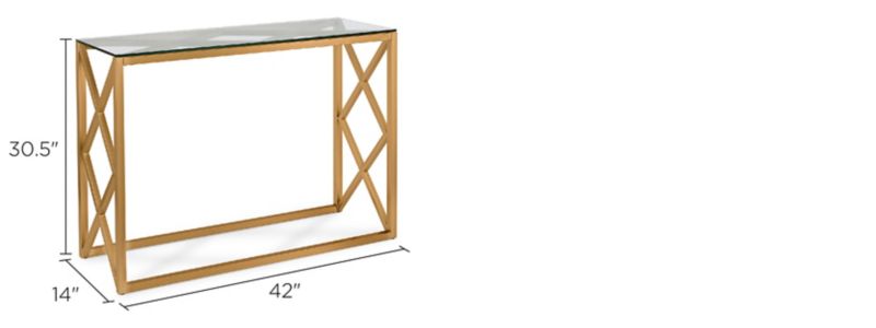 Doreen Rectangular Console Table | Raymour & Flanigan