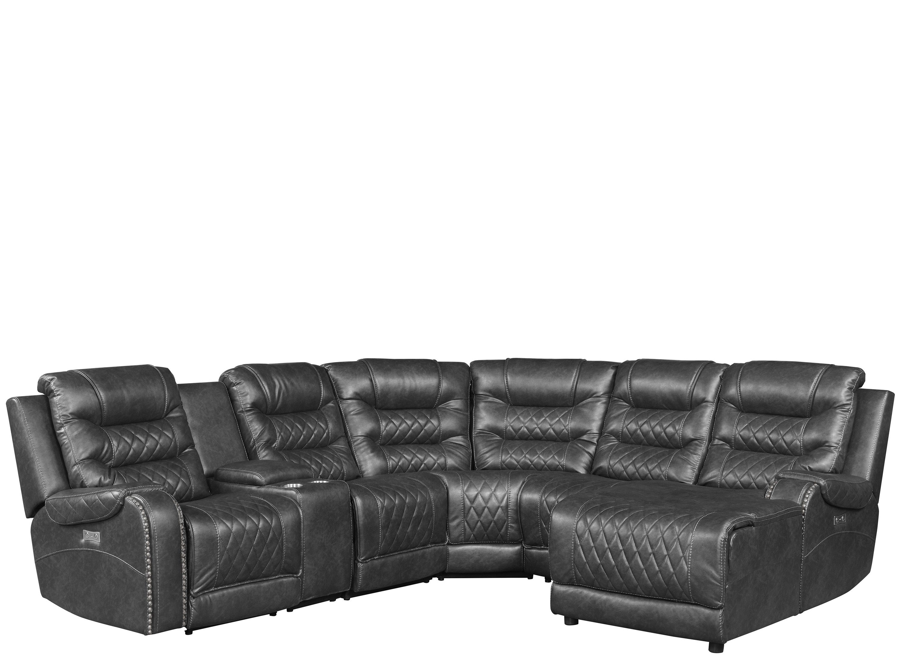 Greenway 6-pc. Modular Power Reclining Sectional Sofa W/ Chaise ...