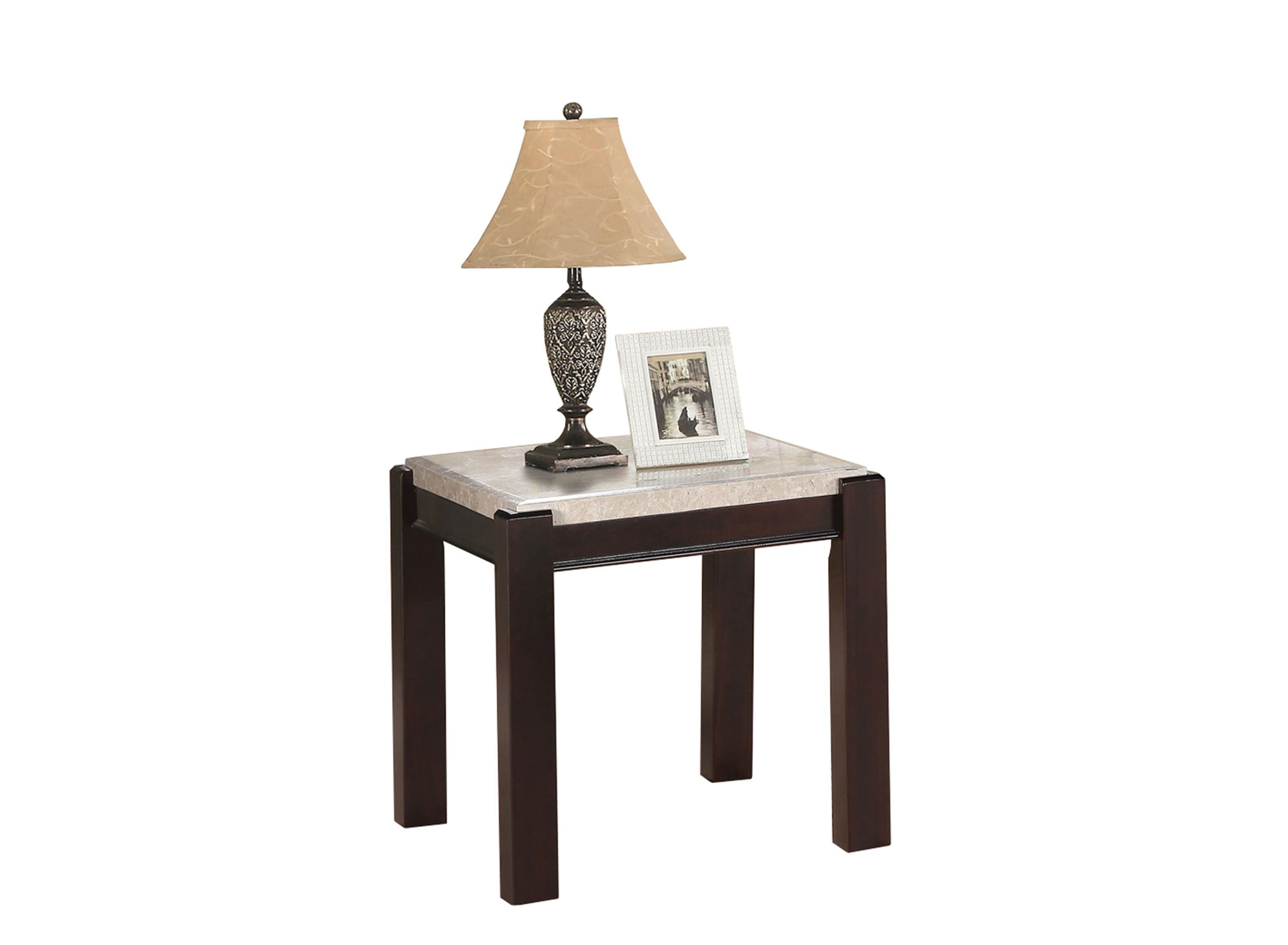 Maynard Rectangular Marble End Table | Raymour & Flanigan