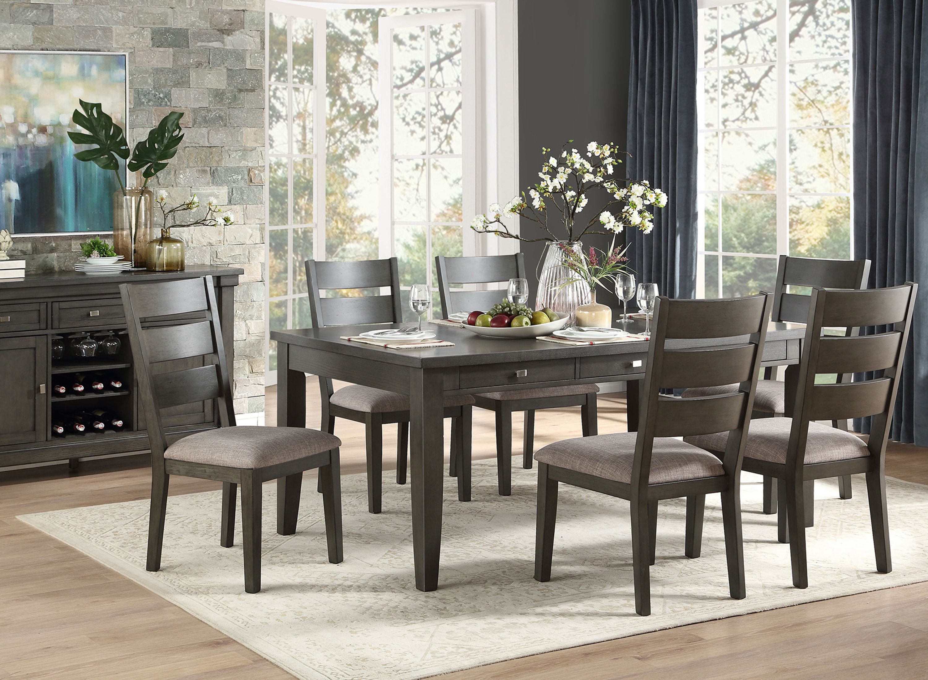 Brindle 7-pc. Dining Set | Raymour & Flanigan