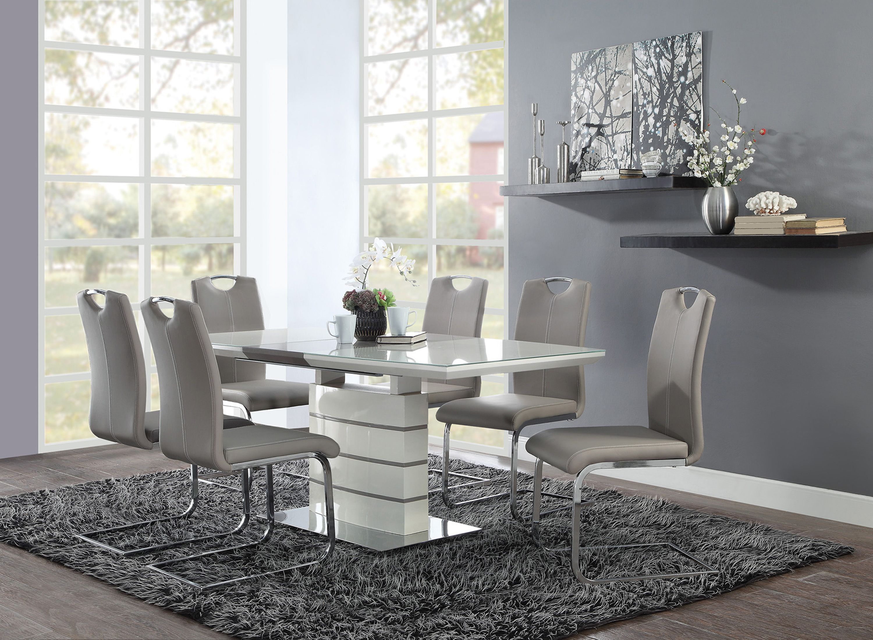 Springer 7-pc. Dining Room Set | Raymour & Flanigan | Raymour & Flanigan