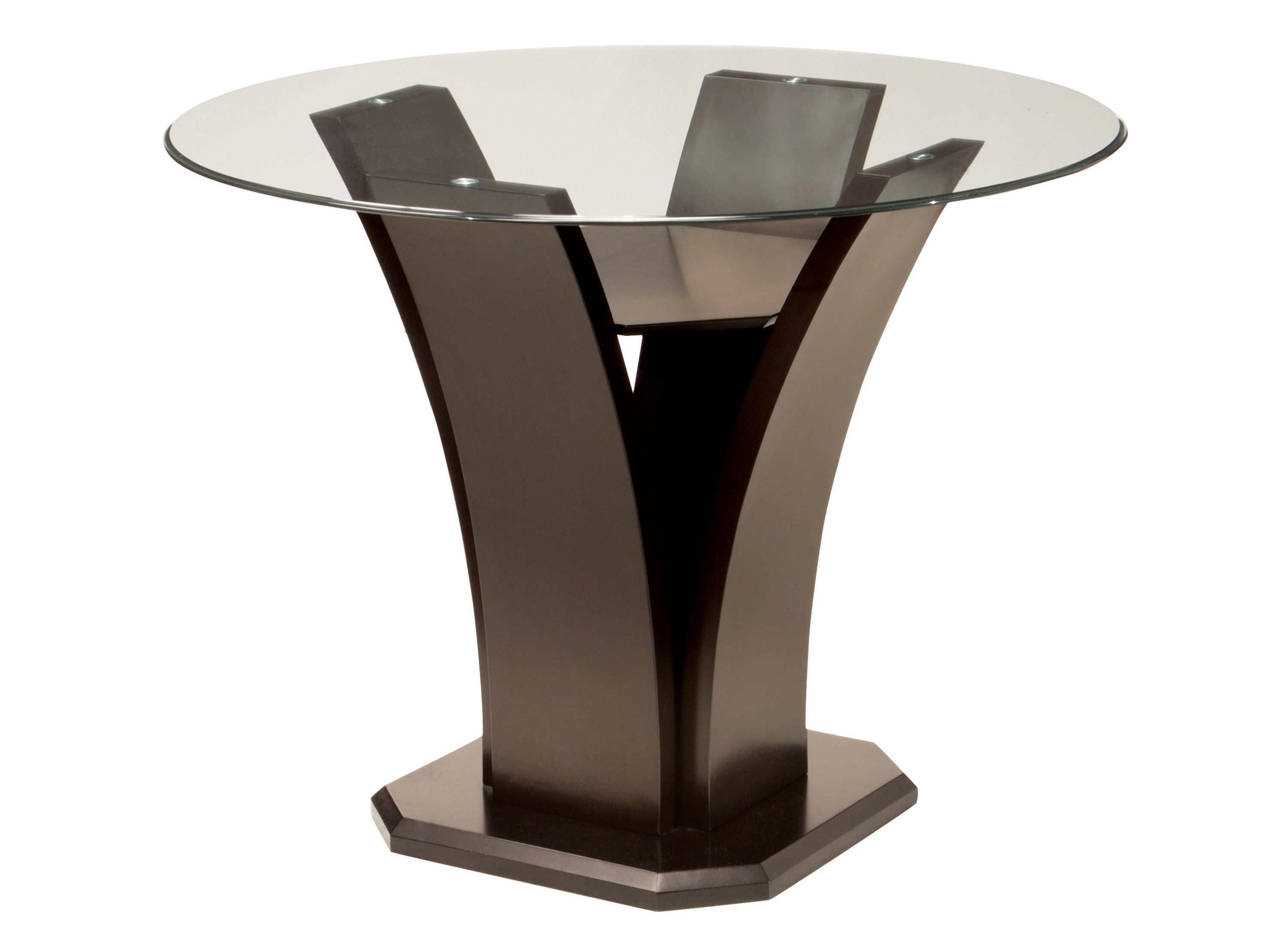 Venice 48" Glass Counter-Height Dining Table | Raymour & Flanigan
