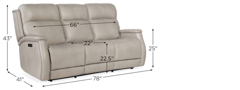 Rhea Zero Gravity Power Recline Sofa with Power Headrest | Raymour ...