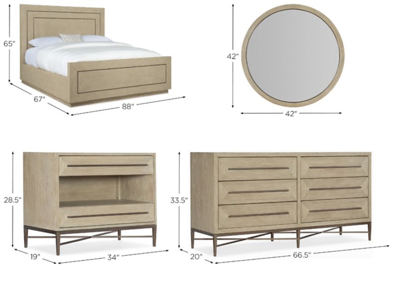 Cascade 4-pc. Queen Panel Bedroom Set | Raymour & Flanigan