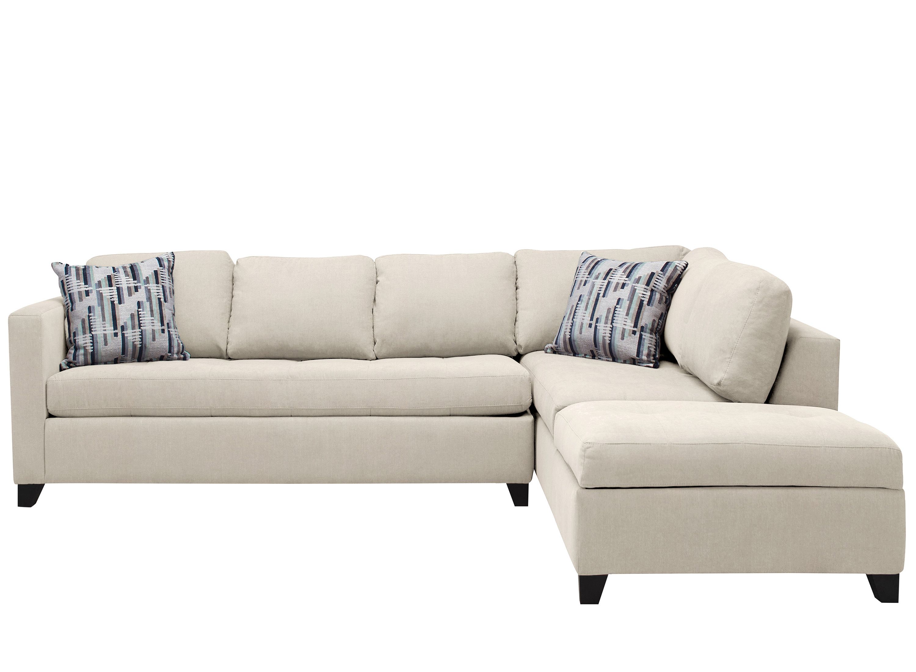 Dexter 2-pc. Sofa Chaise w/Queen Sleeper | Raymour & Flanigan