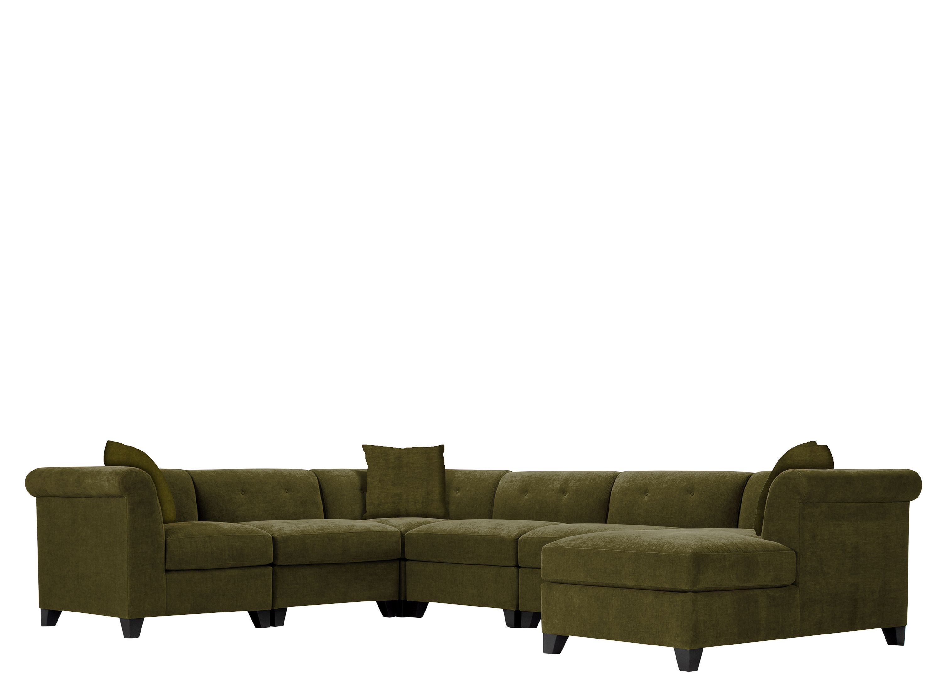 Corolla 6-pc. Microfiber Modular Sectional Sofa | Sectional Sofas ...