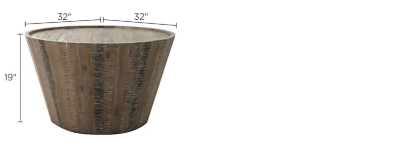 Conundrum Round Coffee Table | Raymour & Flanigan