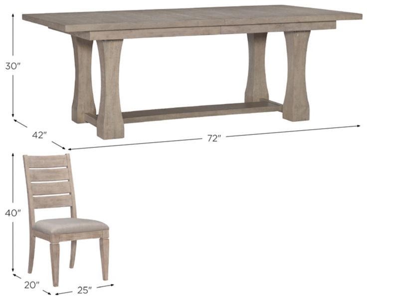 Milano By Rachael Ray Rectangular Trestle 9-pc. Dining Set | Raymour & Flanigan