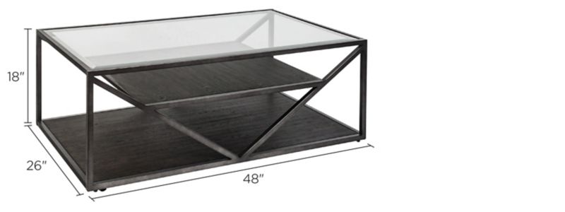 Arista Rectangular Cocktail Table | Raymour & Flanigan