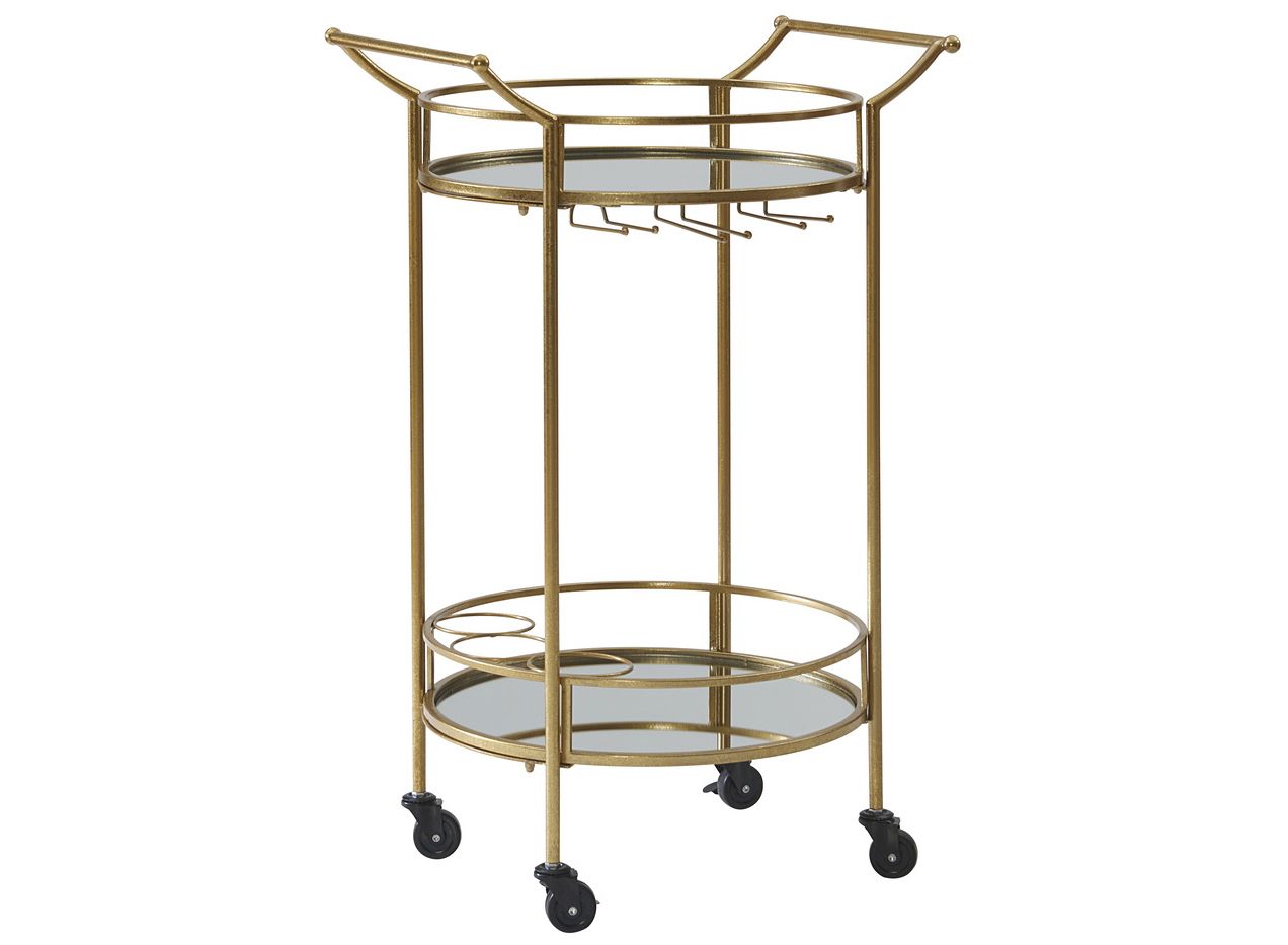 Ulla Round Bar Cart | Raymour & Flanigan