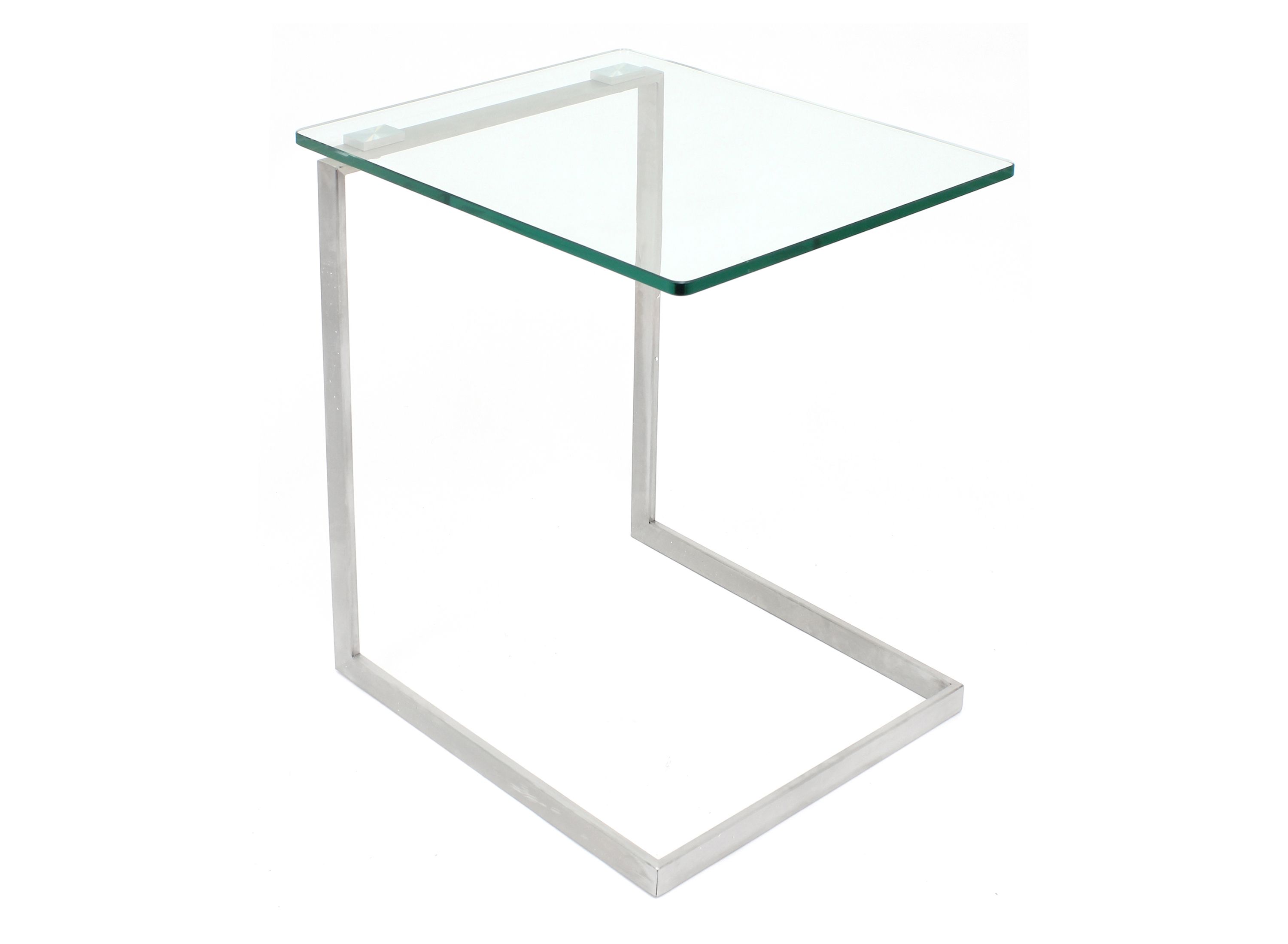 Zenn Rectangular Glass End Table | Raymour & Flanigan