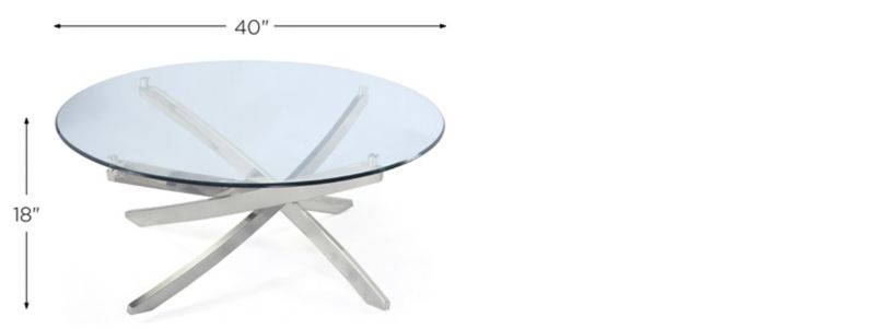 Zila Round Cocktail Table | Raymour & Flanigan