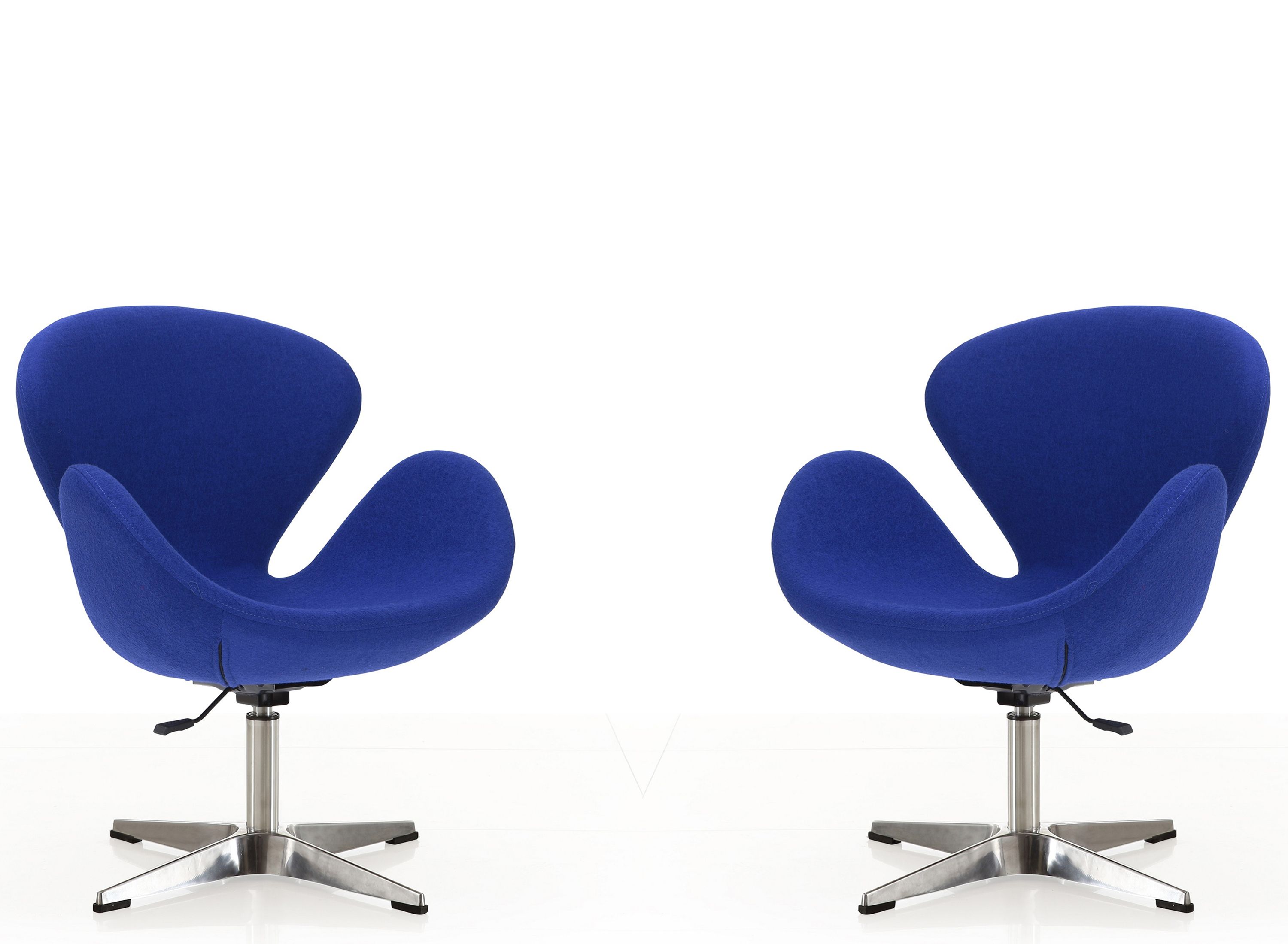 Raspberry Adjustable Swivel Chair (Set of 2) | Raymour & Flanigan