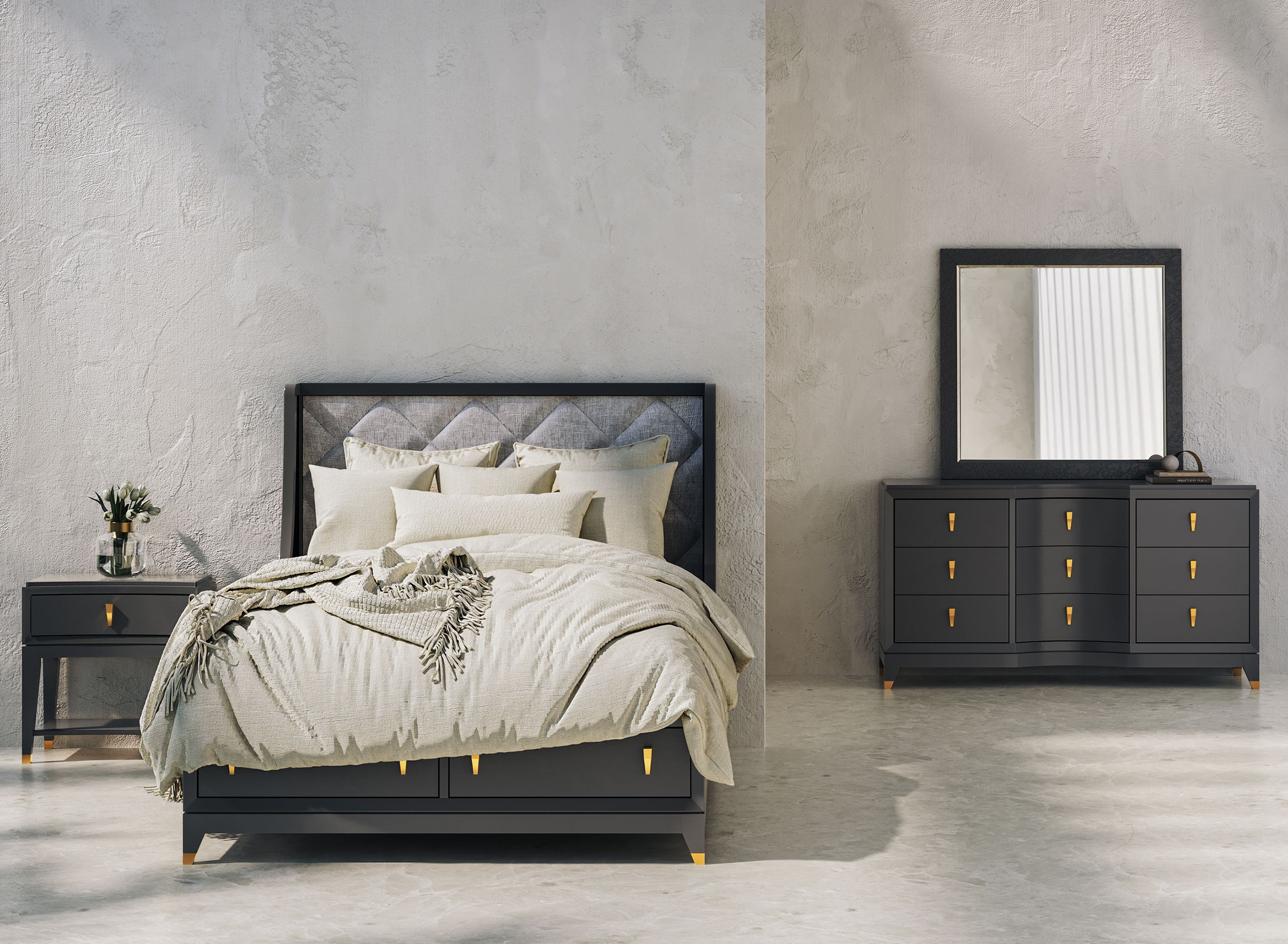 Milena 4-pc. Platform Storage Bedroom Set | Raymour & Flanigan