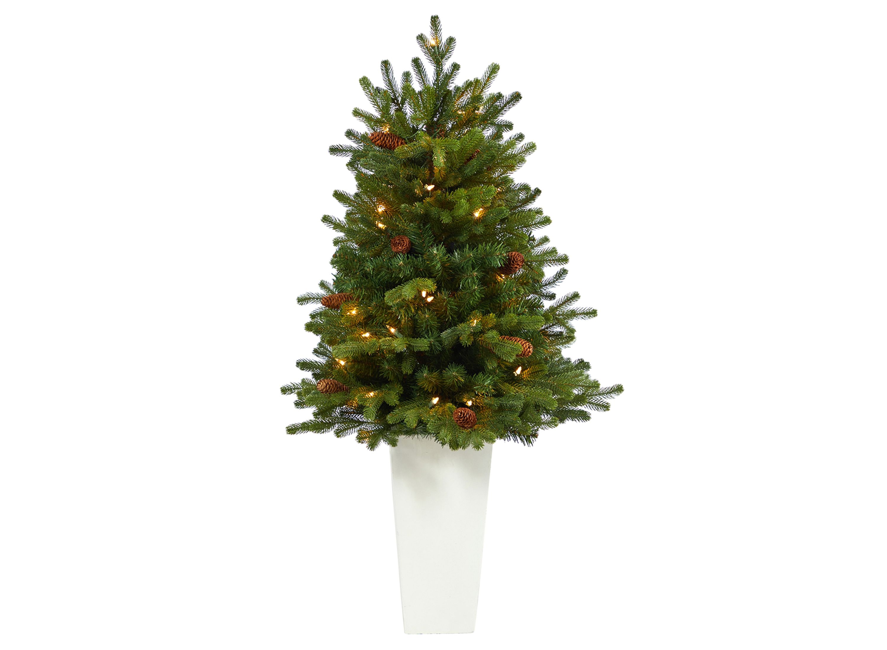 3.5' Pre-Lit Yukon Mountain Fir Artificial Tree | Raymour & Flanigan